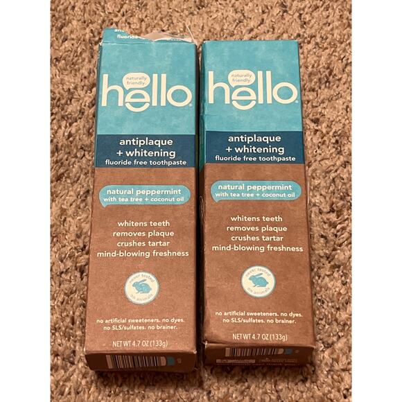 Hello Products | Bath | Hello Toothpaste Antiplaque Whitening Lot Of 2 ...